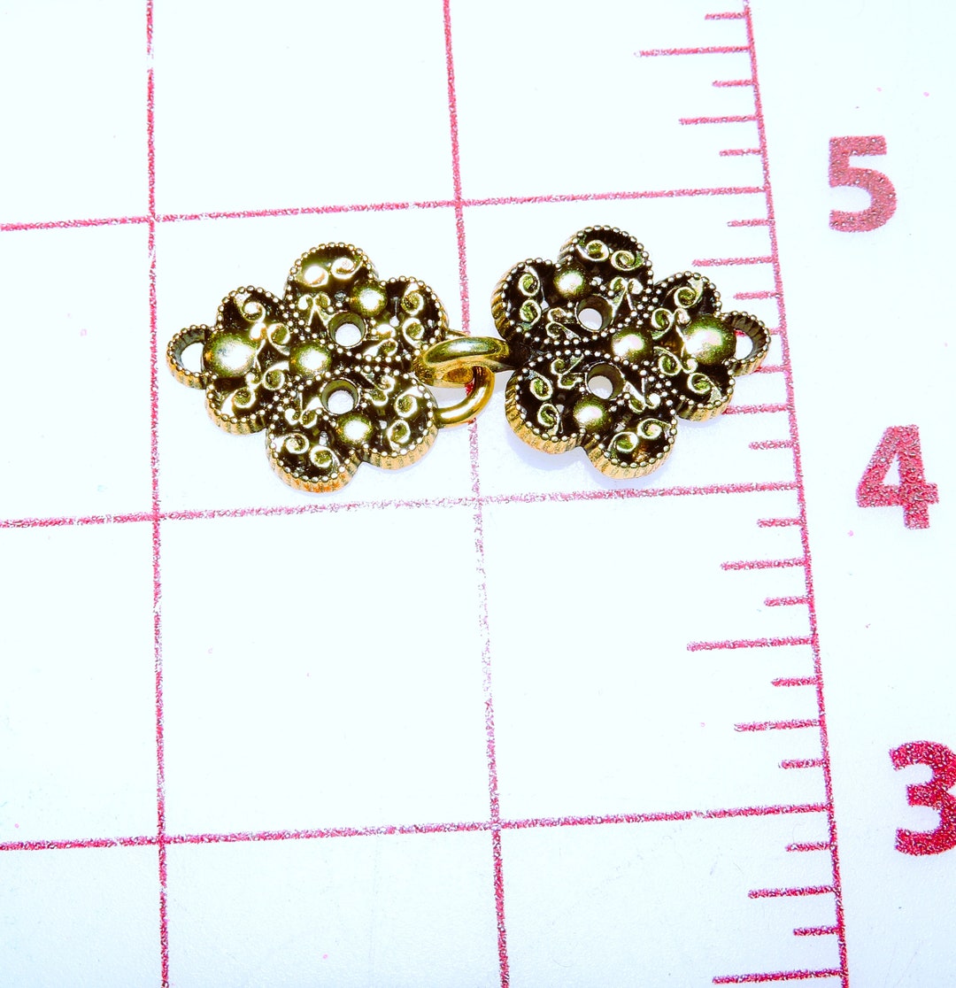 NEW Antique Gold Brass 2 Inch Hook Clasp Closure - Etsy