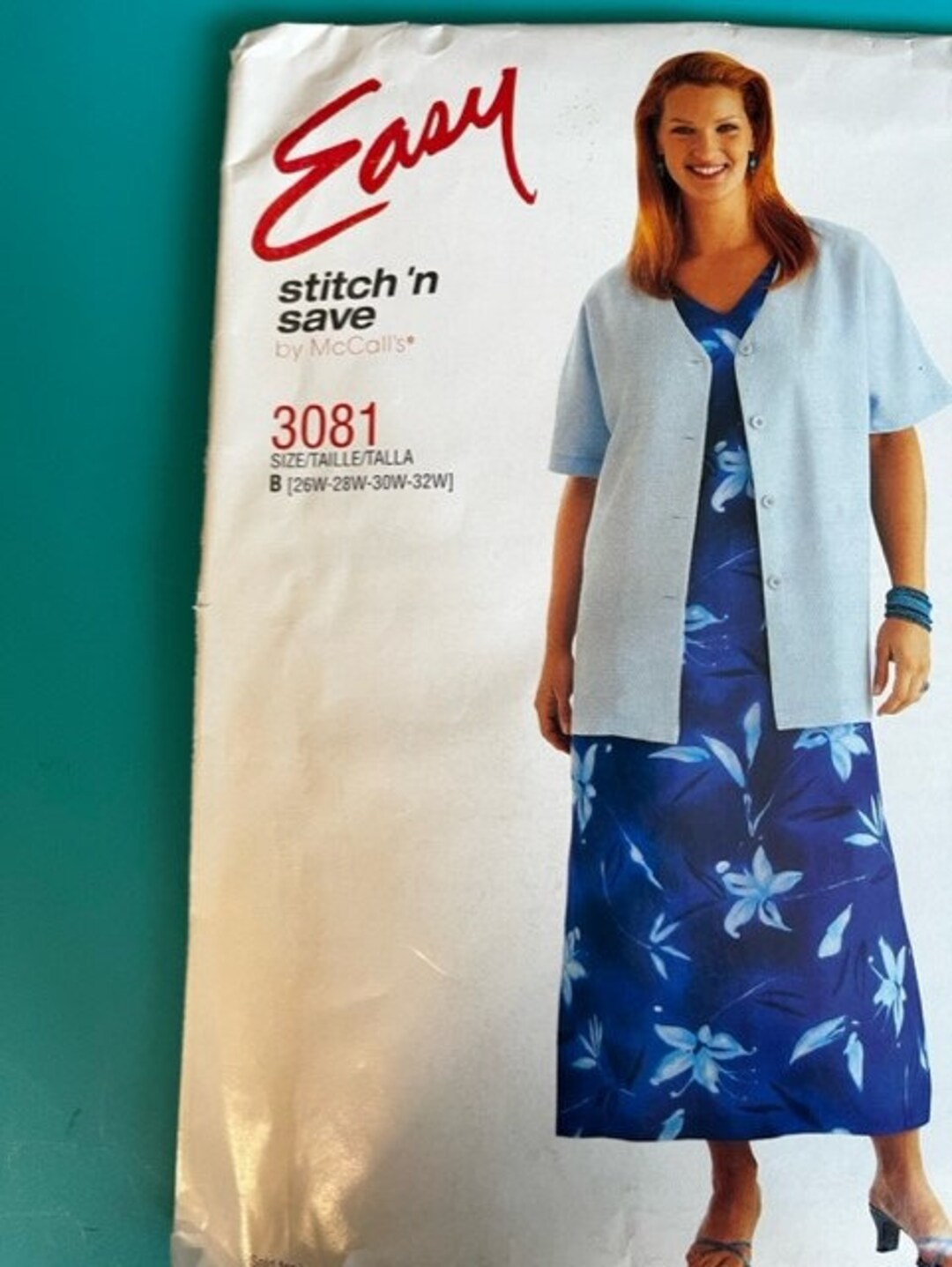 UNCUT Rare Vintage Mccalls Easy Stitch and Save 3081 Woman's Loose ...