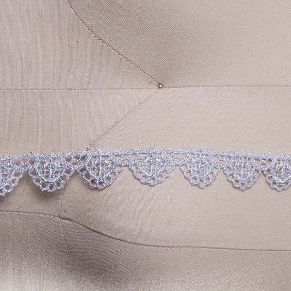 Silver Metallic Lace - Etsy