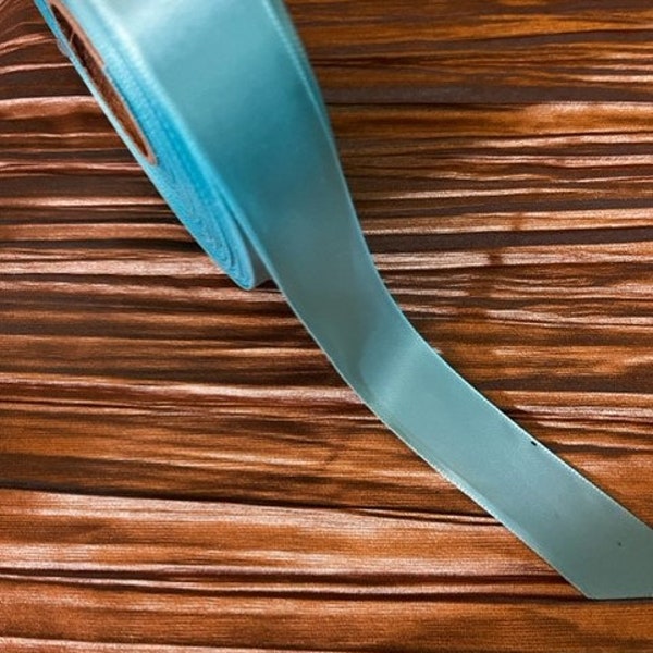 Aqua Satin Ribbon - Etsy