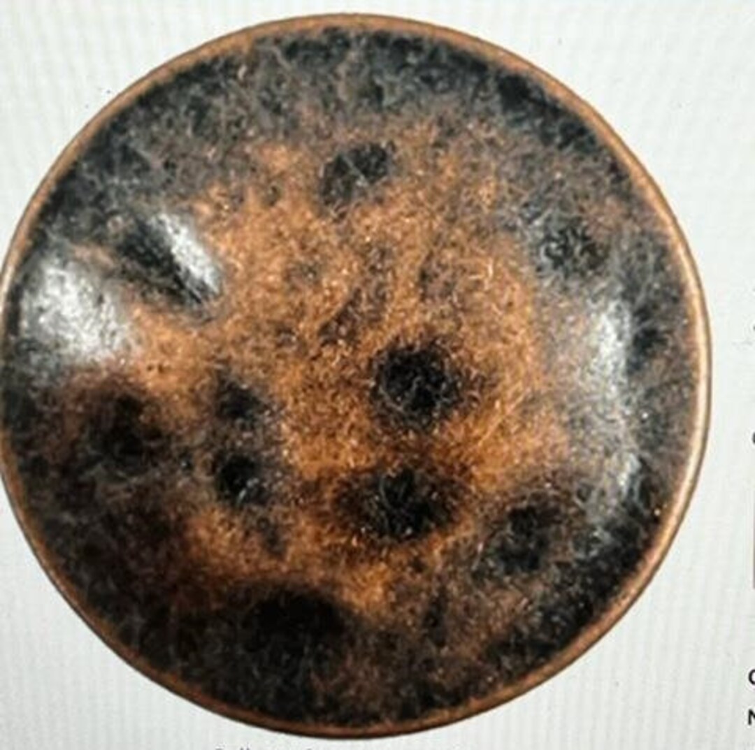 BULK 8 NEW Antique Copper Color Metal 1 Inch Distressed Hammered Design ...