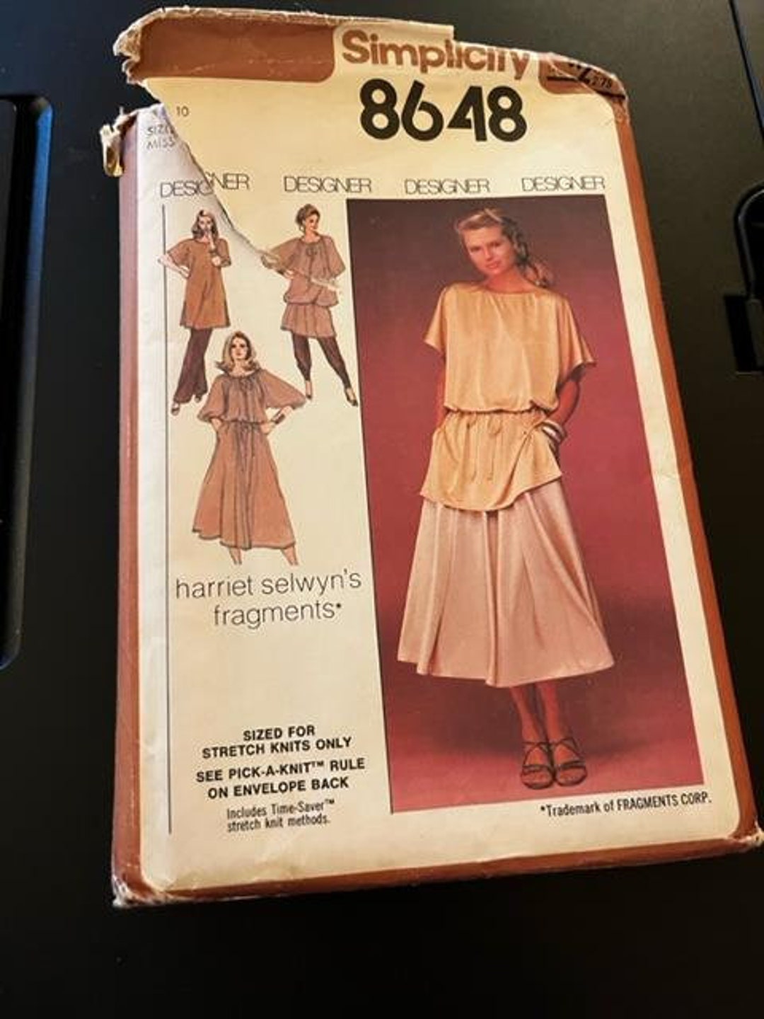 UNCUT Rare 1970's Simplicity 8648 Vintage Pullover Dress, Tunic, Skirt ...