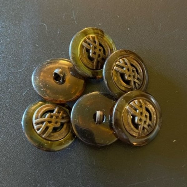 Antique Tortoise Buttons - Etsy