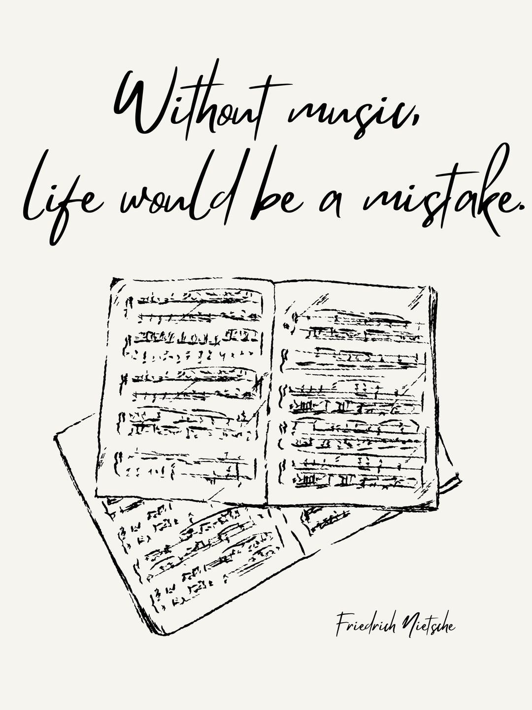 Printable Music Lover Quote Music Quote Music Lover Quotes Music ...