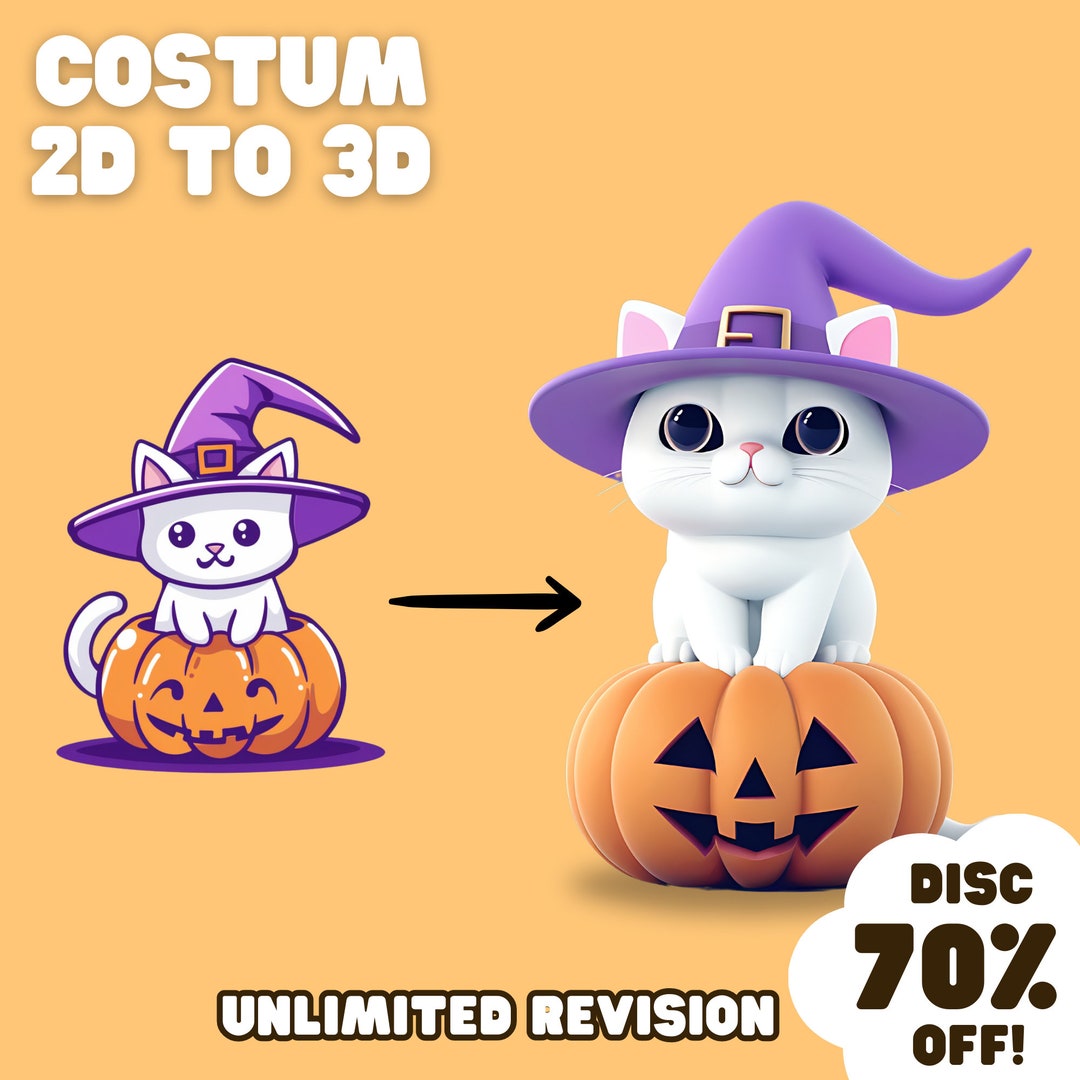 CUSTOM 2D to 3D, 3D Modeling Service, 3D Art, 3D Model Commission, 3D ...