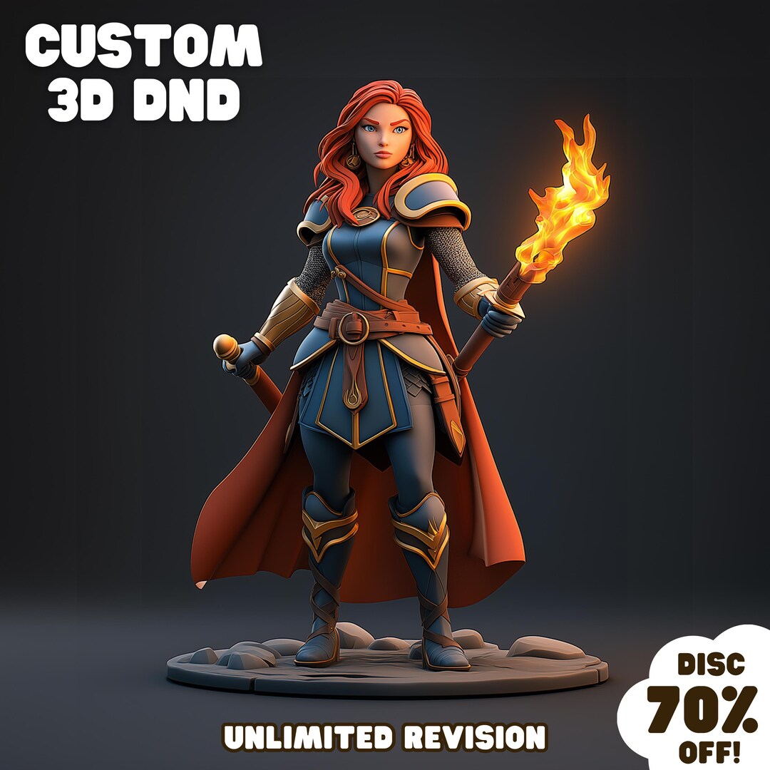 Custom 3D Modeling, 3D Dnd, Model Printing, Stl, Anime Miniature ...
