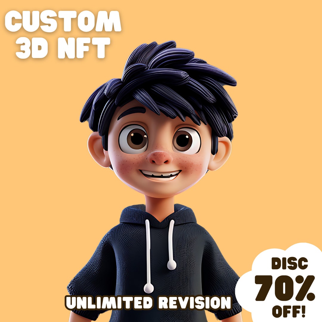 CUSTOM Unique 3D NFT Art Collection, 3D Character, 3D Modeling, 3D ...