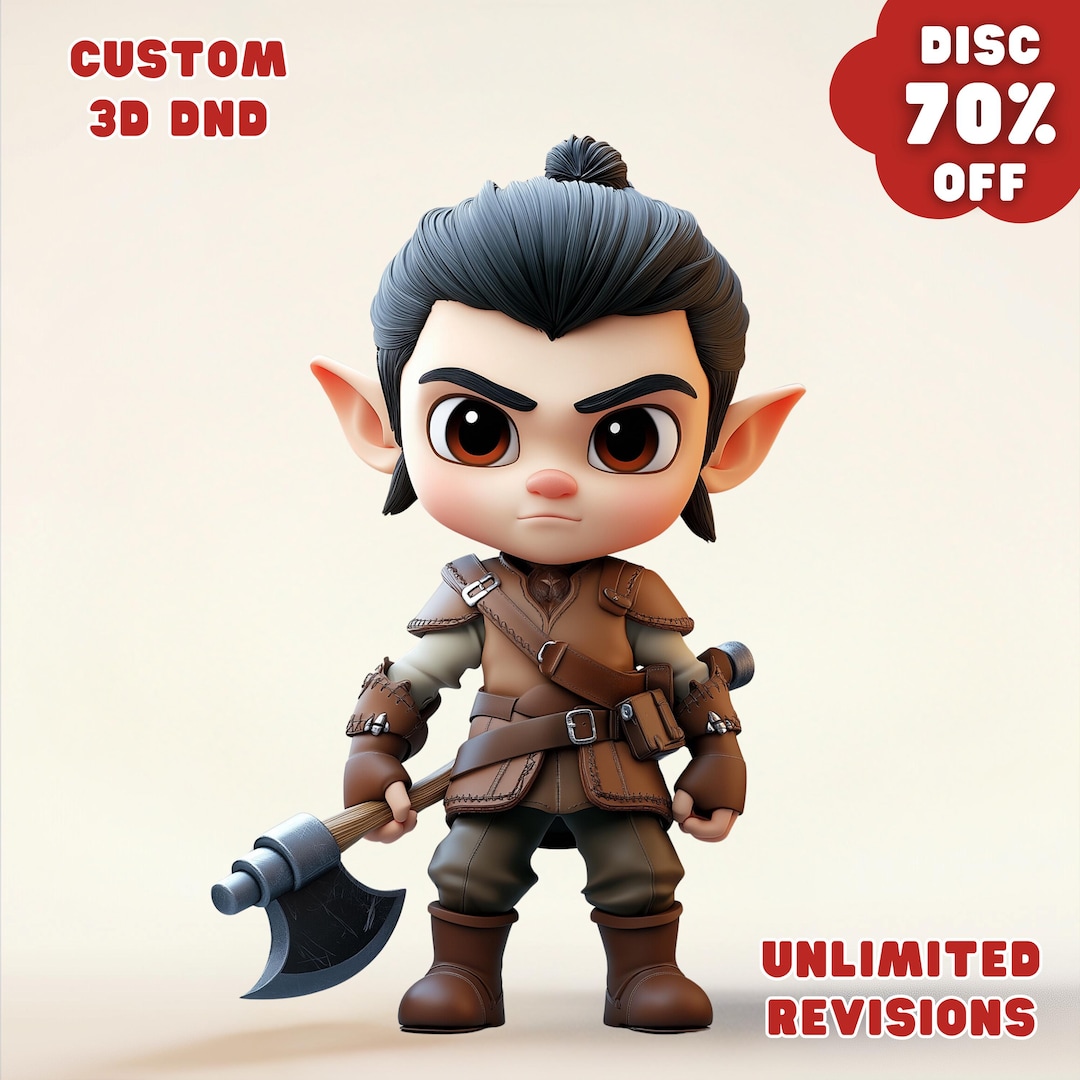 Custom 3D Modeling Dnd, Model Printing, Stl, Anime Miniature, Character ...