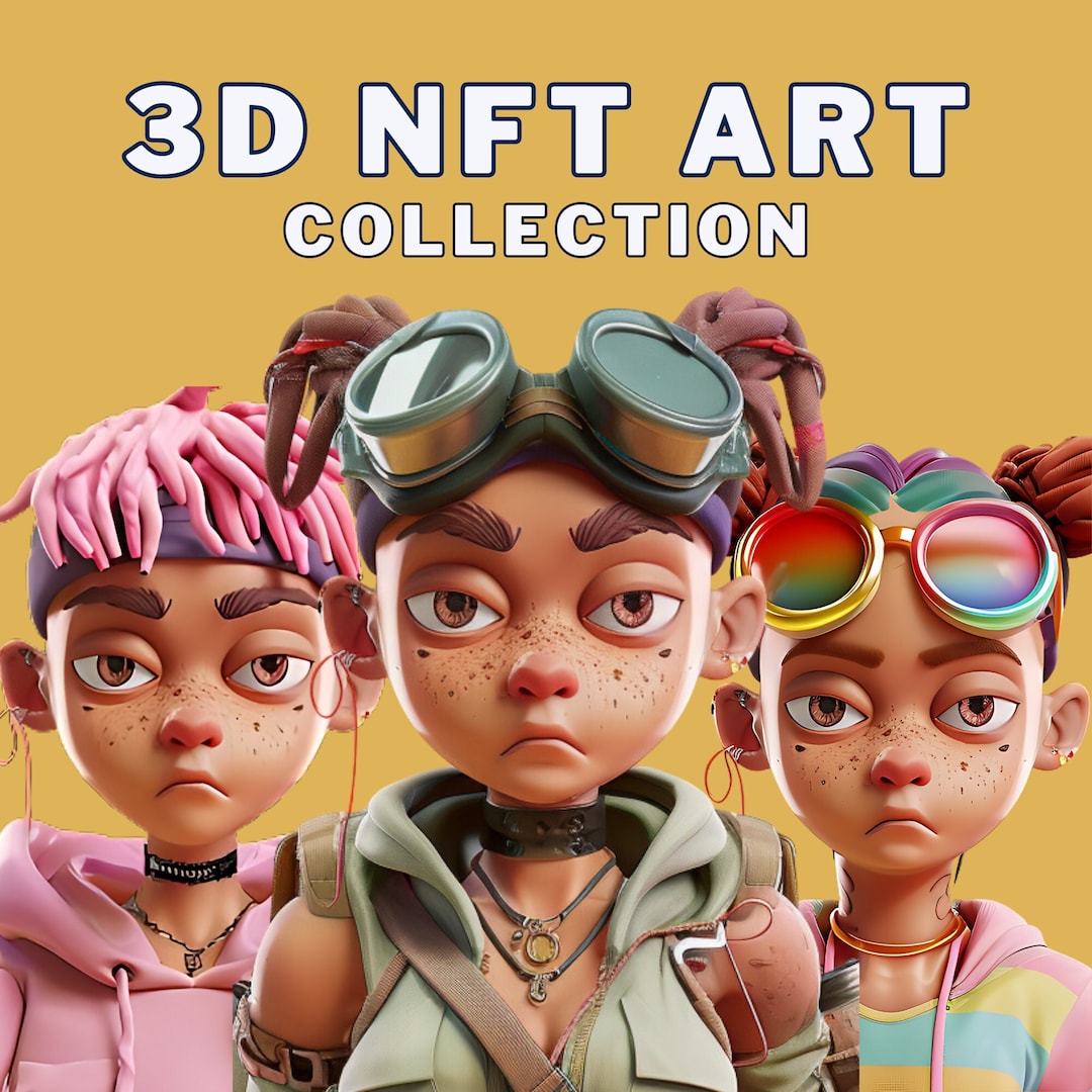 CUSTOM Unique 3D NFT Art Collection, 3D Character, 3D Modeling, 3D Model, Convert 2D to 3d,made ...