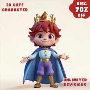 Custom Cute 3D Models Chibi, Animals, Humans & Creatures, 3D Printing ...