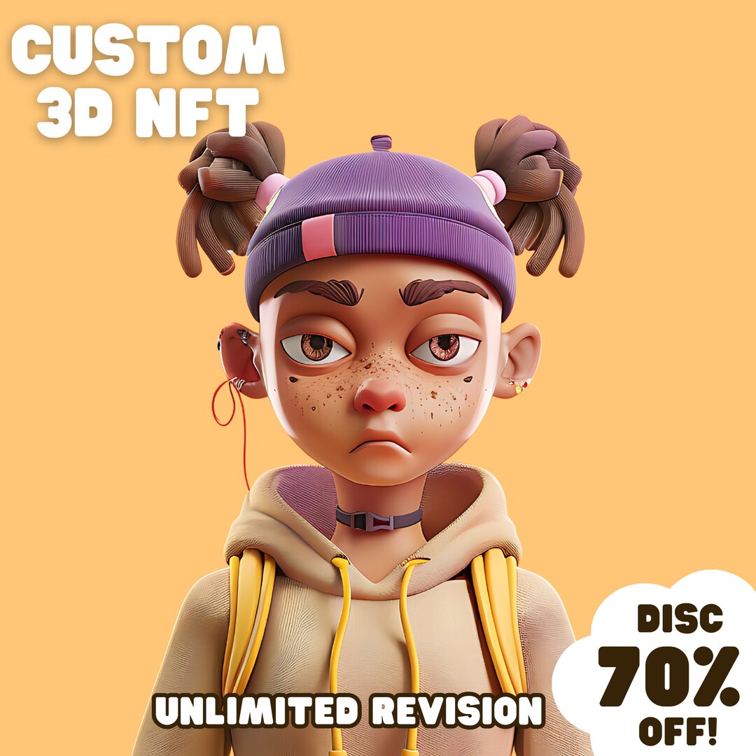 Custom 3D NFT Art Collection, NFT Model, 3d Character, 3d Modeling, 3d Model, Collectible, Nft ...