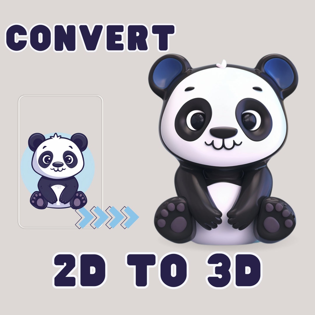 CUSTOM 2D to 3D, 3D Modeling Service, Cute, 3D Art, 3D Model Commission, 3D Design Service, 2D ...