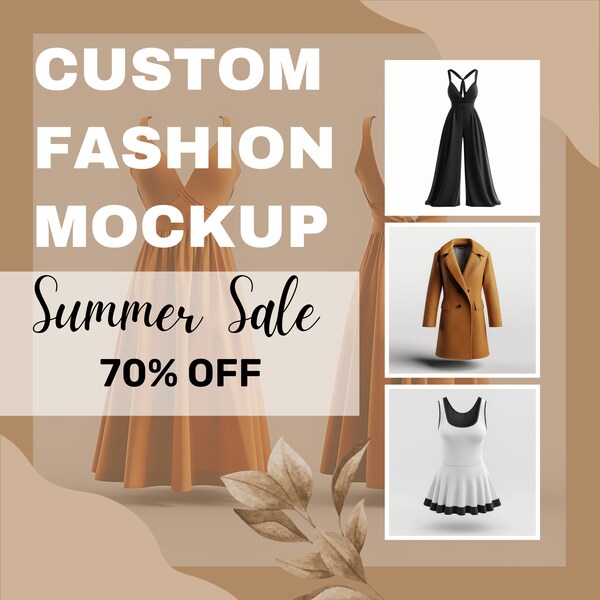 Custom 3d Fashion Mockup - Etsy