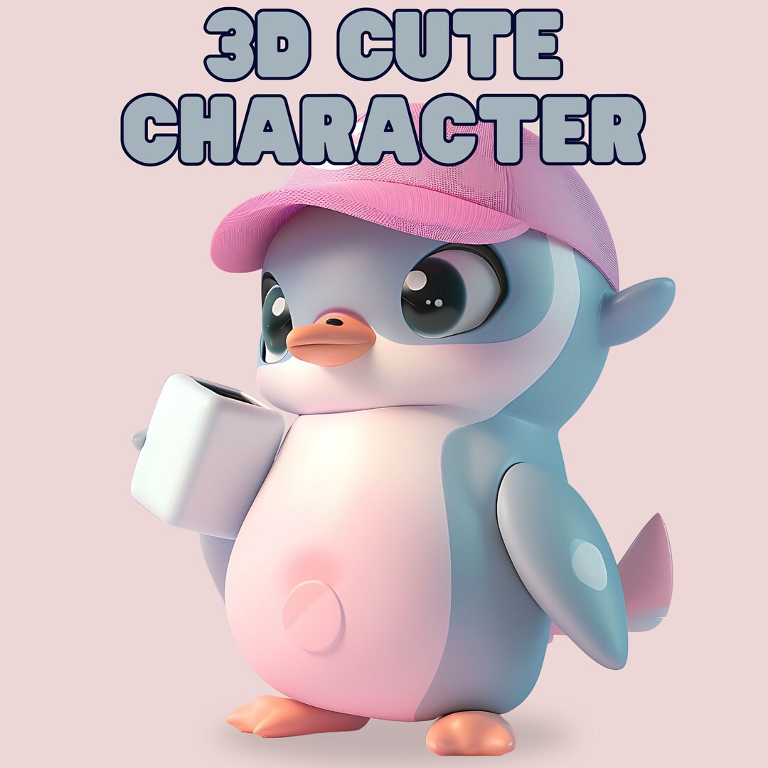 CUSTOM High Quality Cute 3D Model Art, 3D Chibi Animal, 3D Cartoon,3d ...
