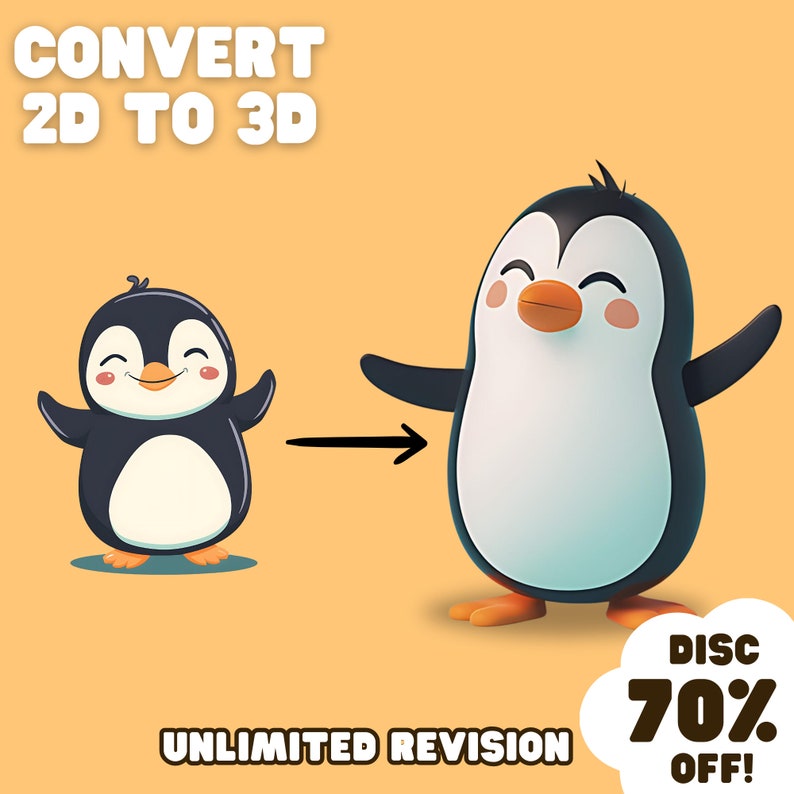 CUSTOM 2D to 3D, 3D Modeling Service, 3D Art, 3D Model Commission, 3D ...