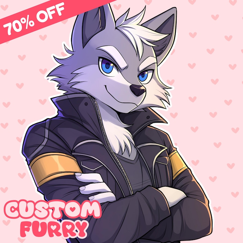 Custom Anime Furry Art Commission | PFP, Headshot, Fursona, Anthro ...