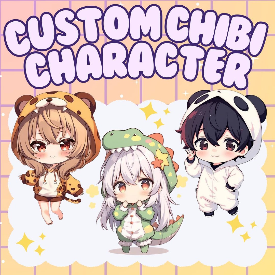 CUSTOM CHIBI ANIME Custom Chibi Commission, Chibi Pets, Chibi Fanart ...