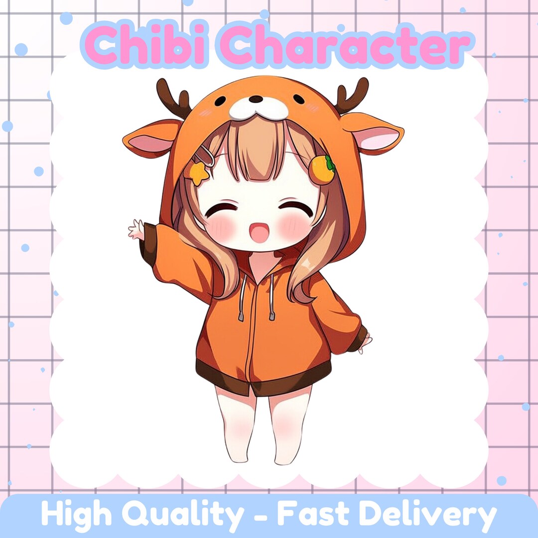 CUSTOM CHIBI ANIME Custom Chibi Commission, Chibi Pets, Chibi Fanart ...