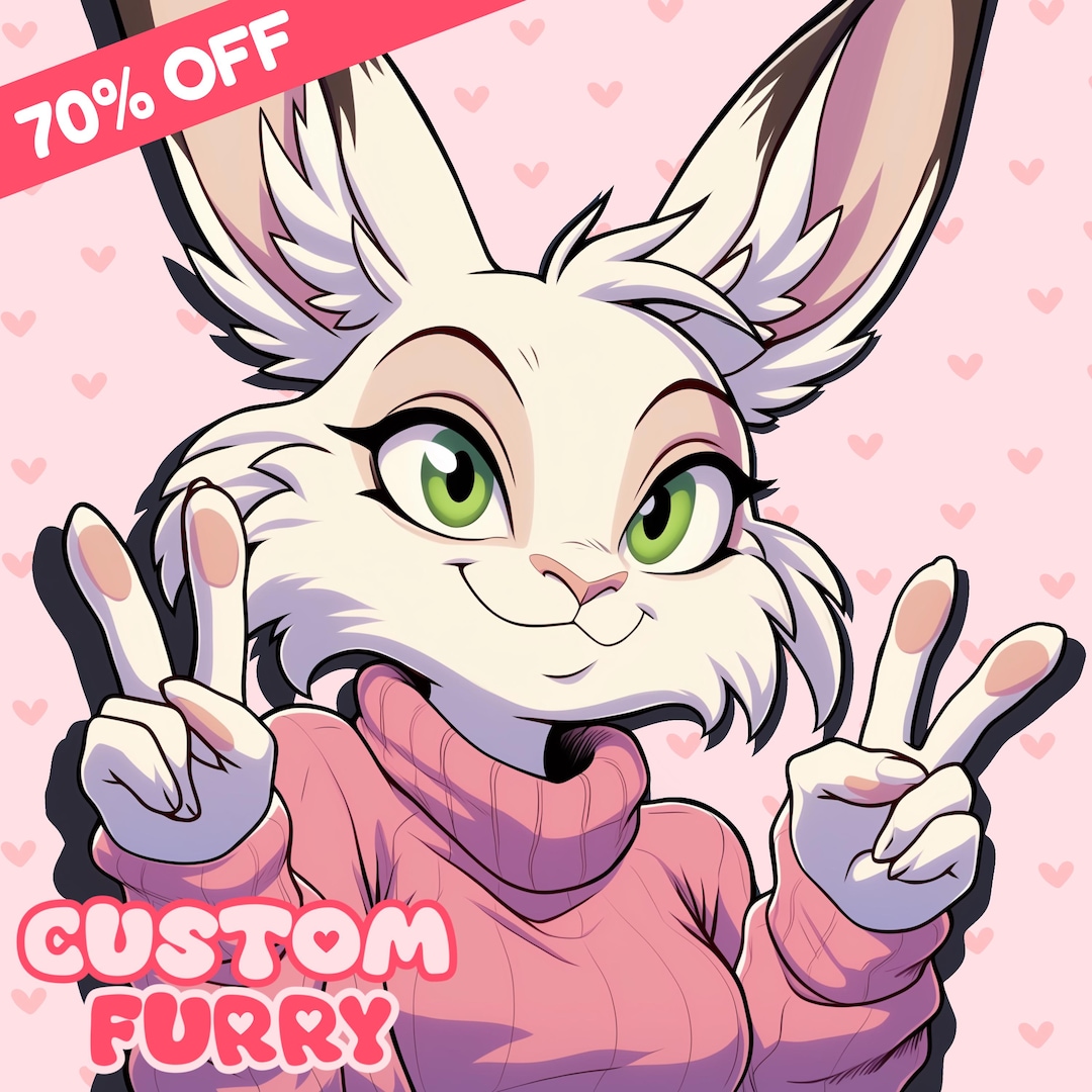 Custom Anime Furry Art Commission | PFP, Headshot, Fursona, Anthro ...