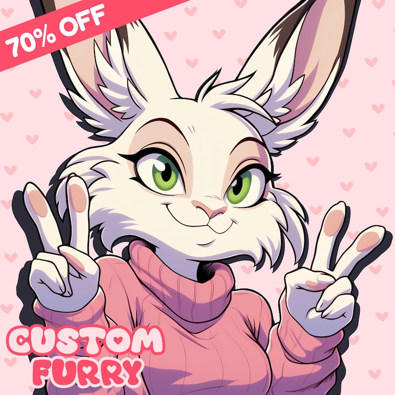 Custom Anime Furry Art Commission | PFP, Headshot, Fursona, Anthro ...