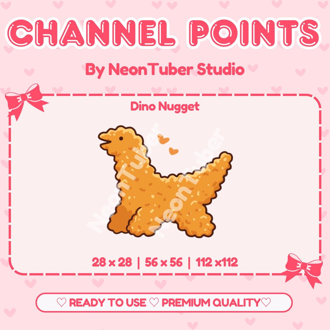 Dino Nuggie Channel Points - Chicken Nugget - Twitch Channel Point Icon ...