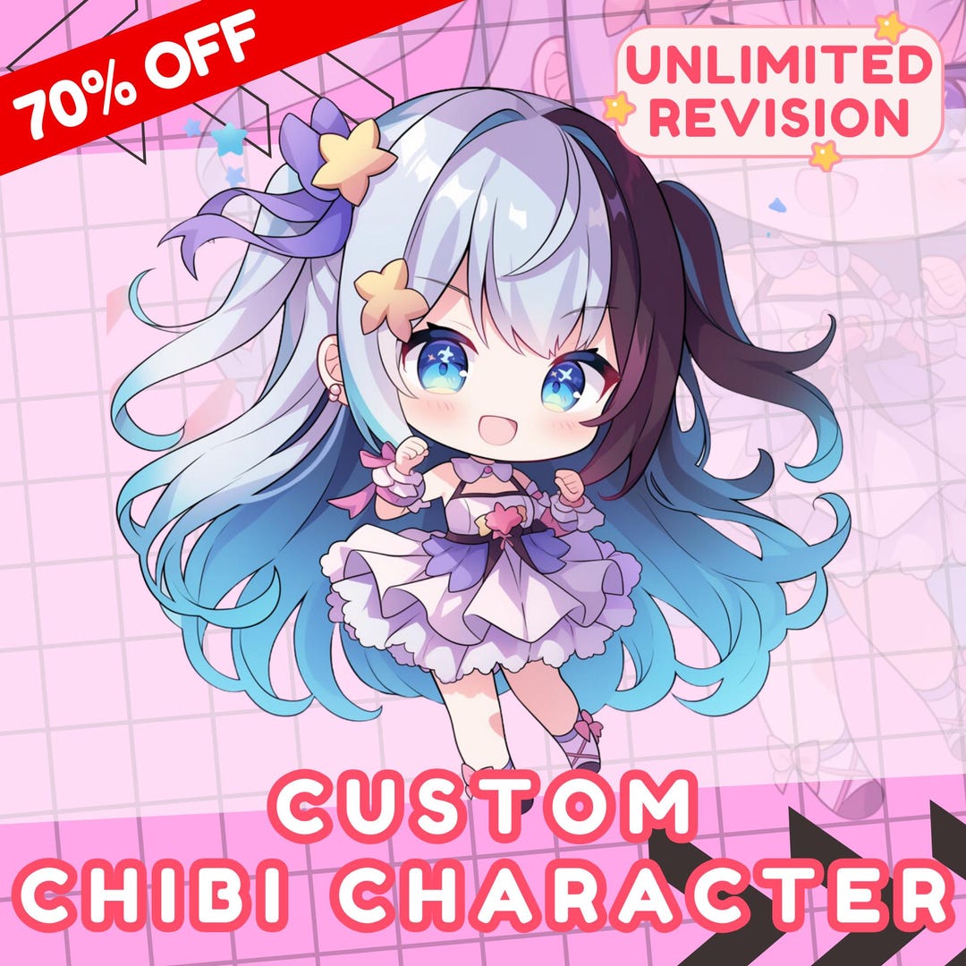 Anime Custom Chibi Commission Cute Chibi Pets & Fanart, Kawaii Emotes ...