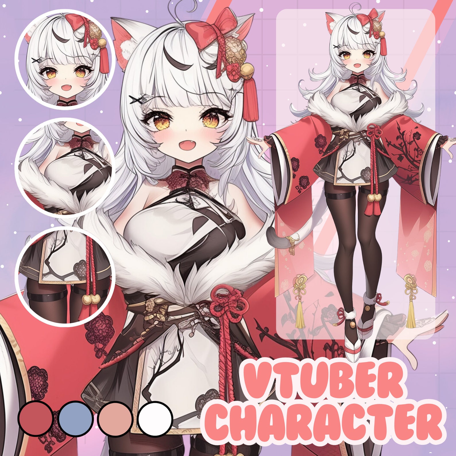 Modelo Vtuber personalizado para uso comercial / Live2D Vtuber ...