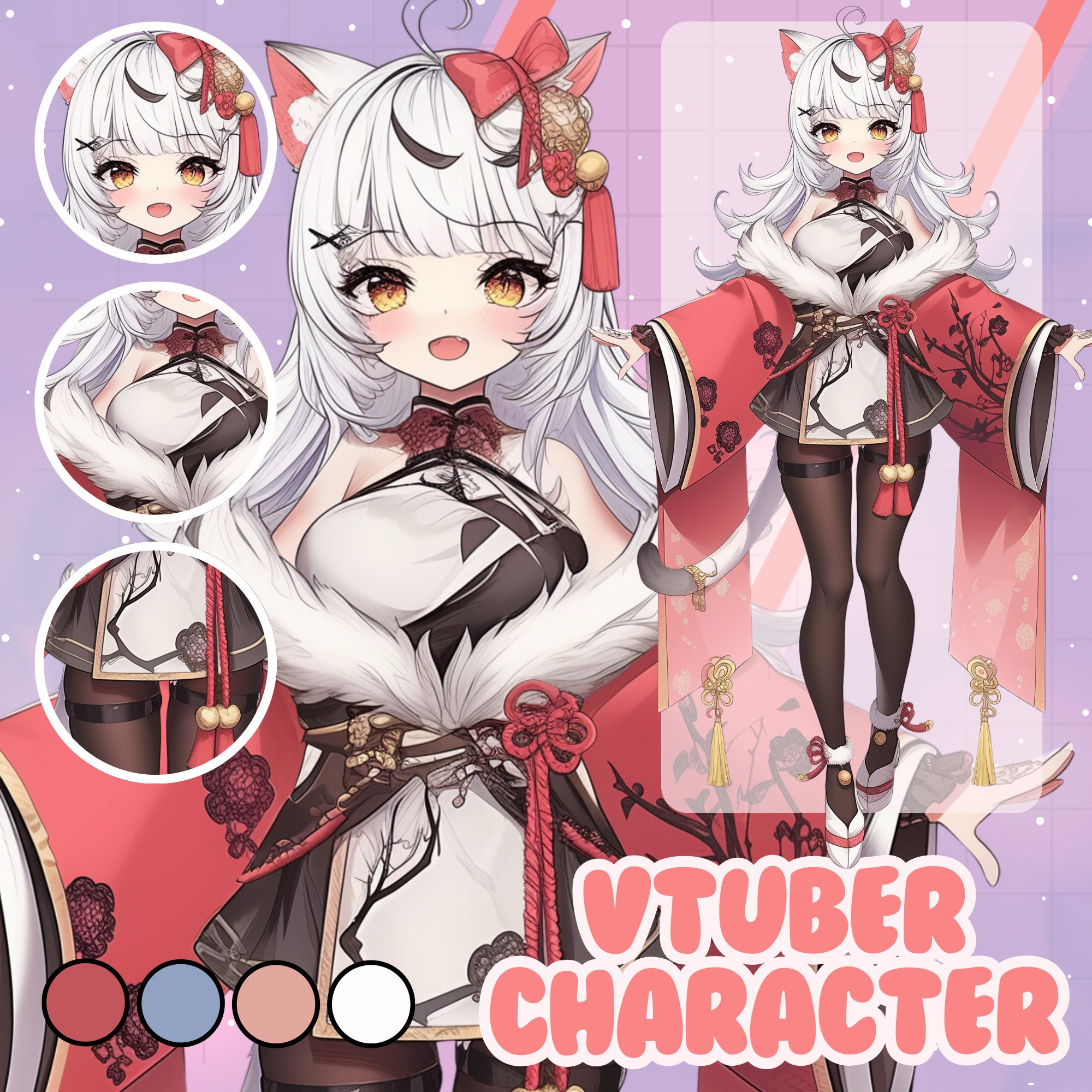 Modelo Vtuber personalizado para uso comercial / Live2D Vtuber ...