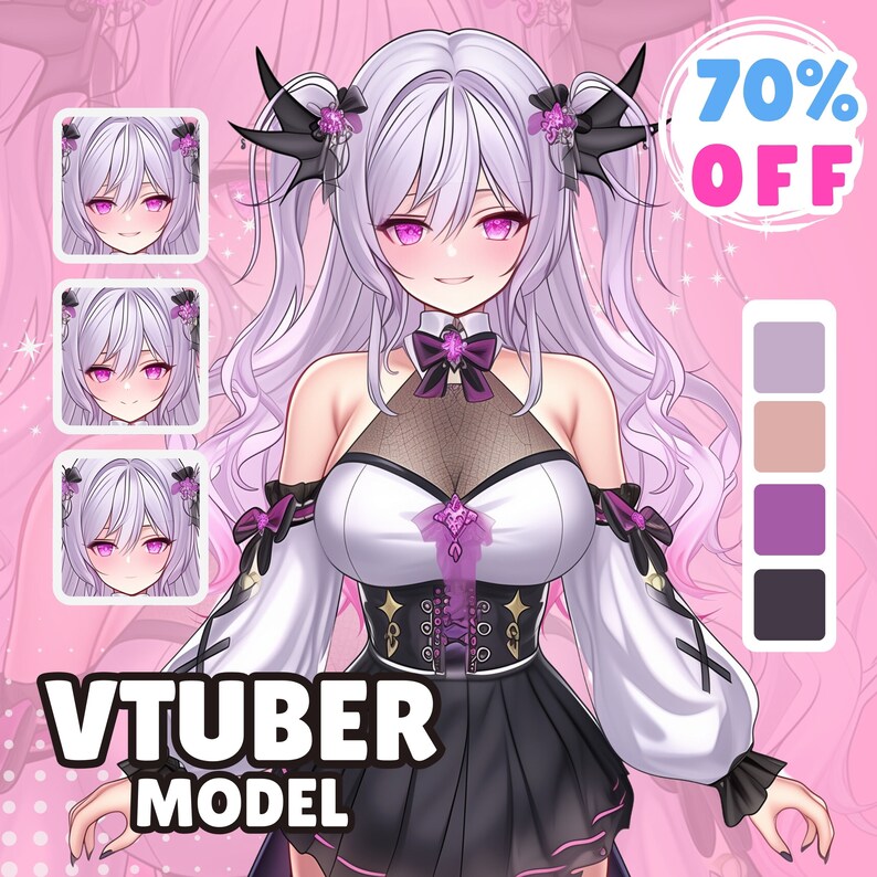 CUSTOM LIVE2D VTUBER MODEL | Vtuber Model, Vtuber, Custom Vtuber Model, Live2d Model, Custom ...