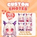 Custom Twitch Emotes or Kick Emotes Twitch Emote for Streamer Twitch ...