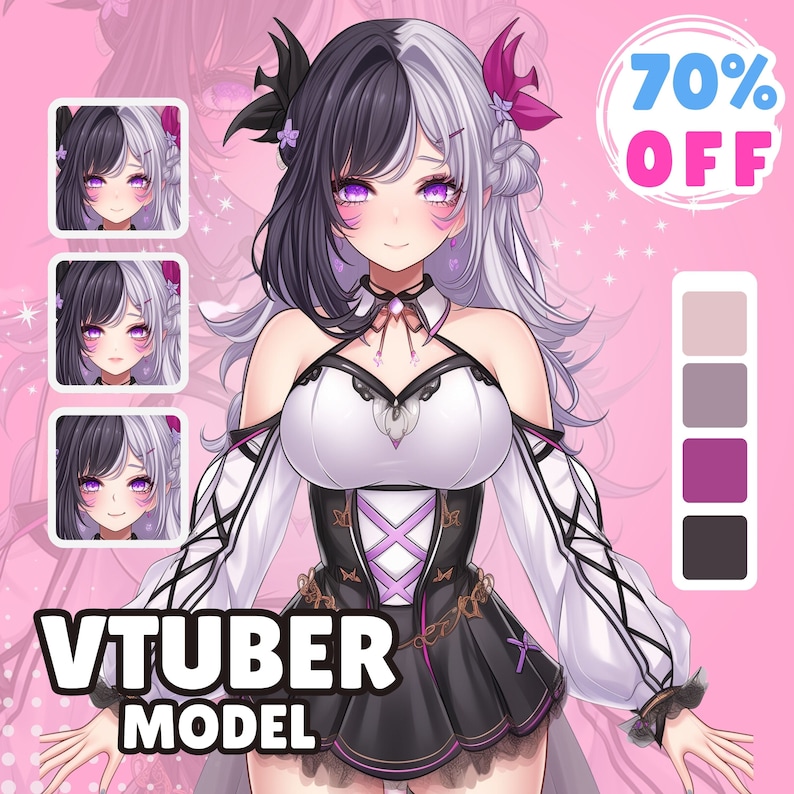 Custom Vtuber Model for Commercial Use Vtuber Commission Vtuber Design ...