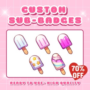 Custom Badges and Sub Badges of Vtuber, Twitch Bits, Animals, Pets ...