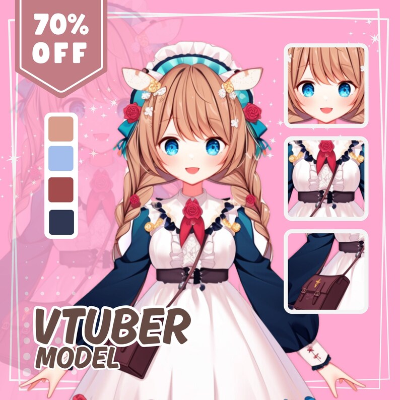 Custom Vtuber Live2d Model Commission virtual Youtuber Modelvtuber Design / Rigging / Fan Art ...