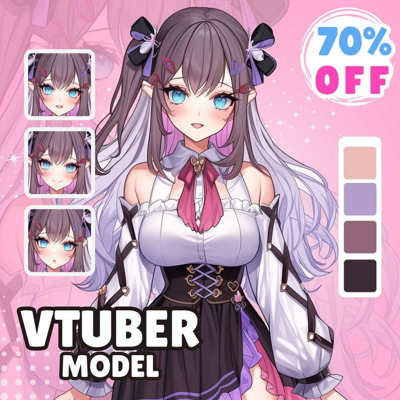 Custom Vtuber Model for Commercial Use Vtuber Commission Vtuber Design ...