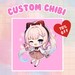 CUSTOM CHIBI ANIME Chibi Character, Custom Chibi Commission, Original ...