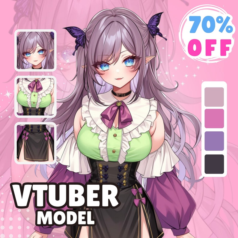 Custom Vtuber Model for Commercial Use Vtuber Commission Vtuber Design ...