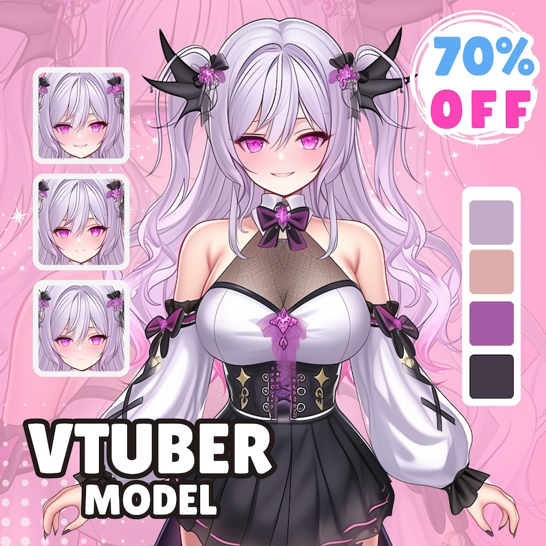 Custom Vtuber Live2d Model Commission virtual Youtuber Modelvtuber Design / Rigging / Fan Art ...