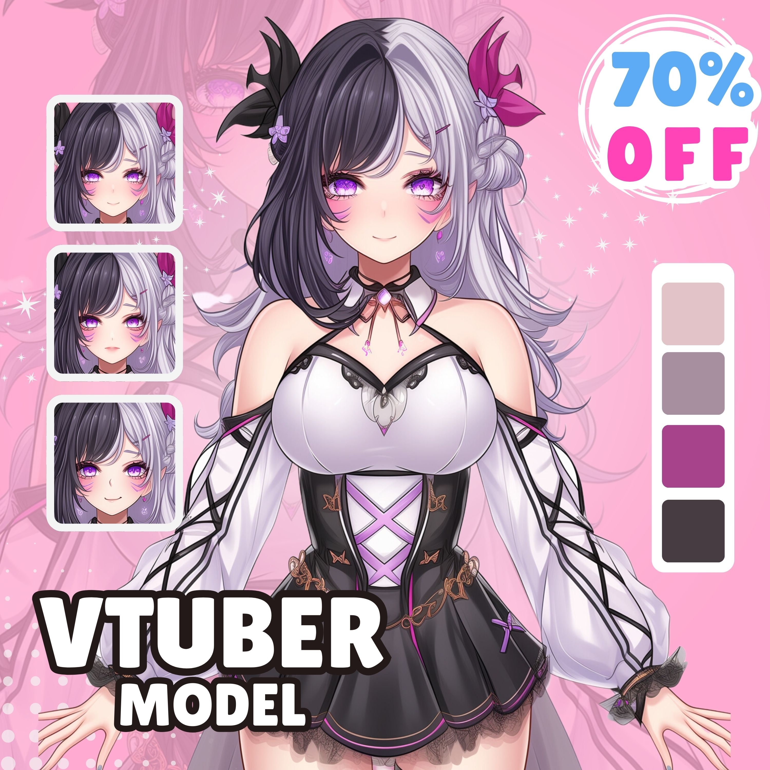 Custom Vtuber Model for Commercial Use| Vtuber Commission | Vtuber Design | Vtuber Assets ...