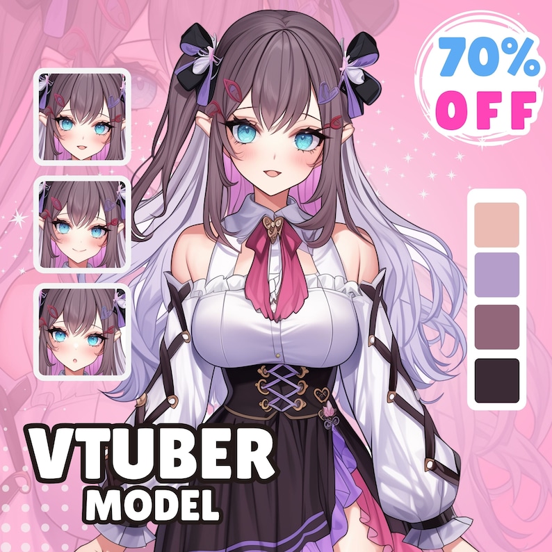 CUSTOM LIVE2D VTUBER MODEL | Vtuber Model, Vtuber, Custom Vtuber Model, Live2d Model, Custom ...