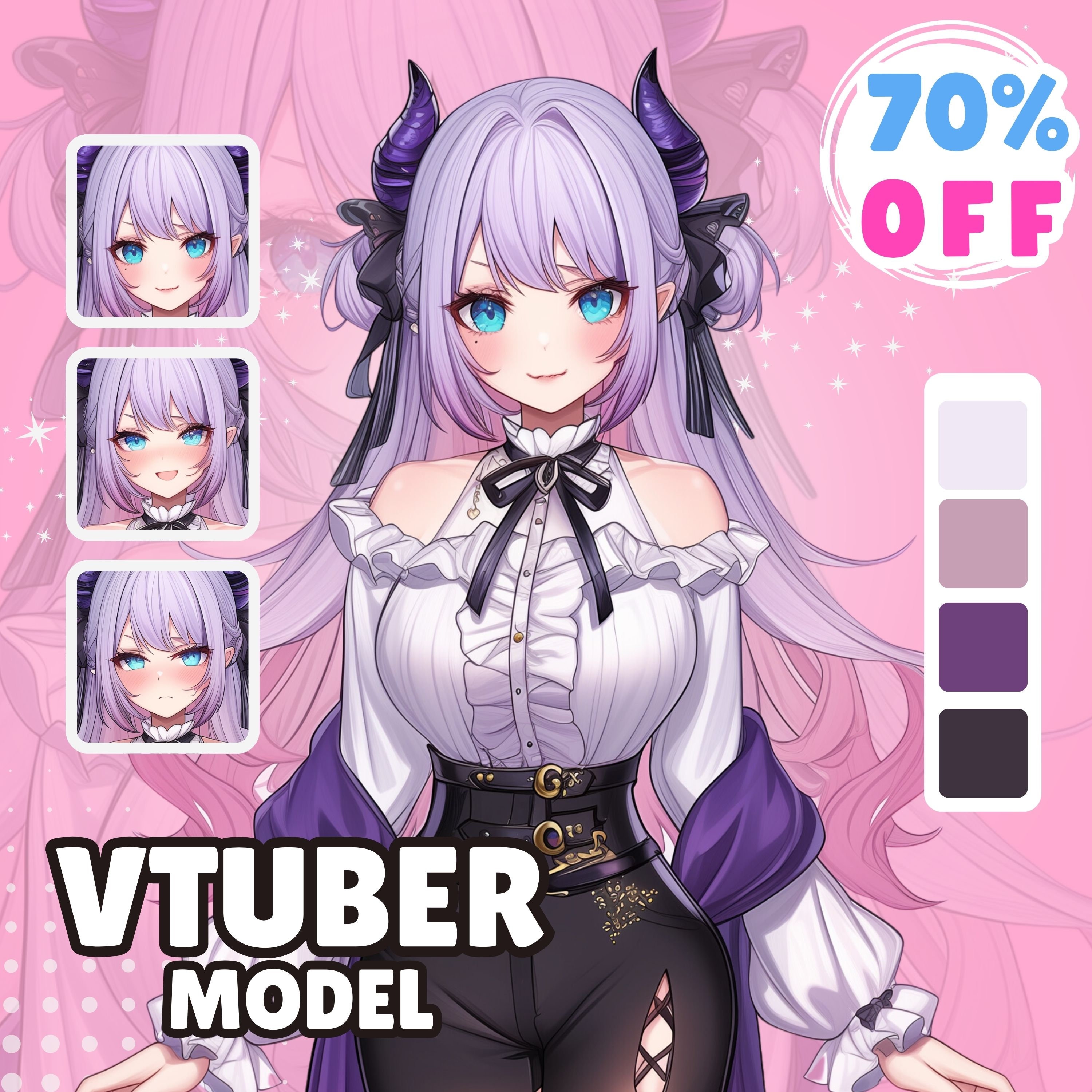 Custom Vtuber Model for Commercial Use| Vtuber Commission | Vtuber Design | Vtuber Assets ...