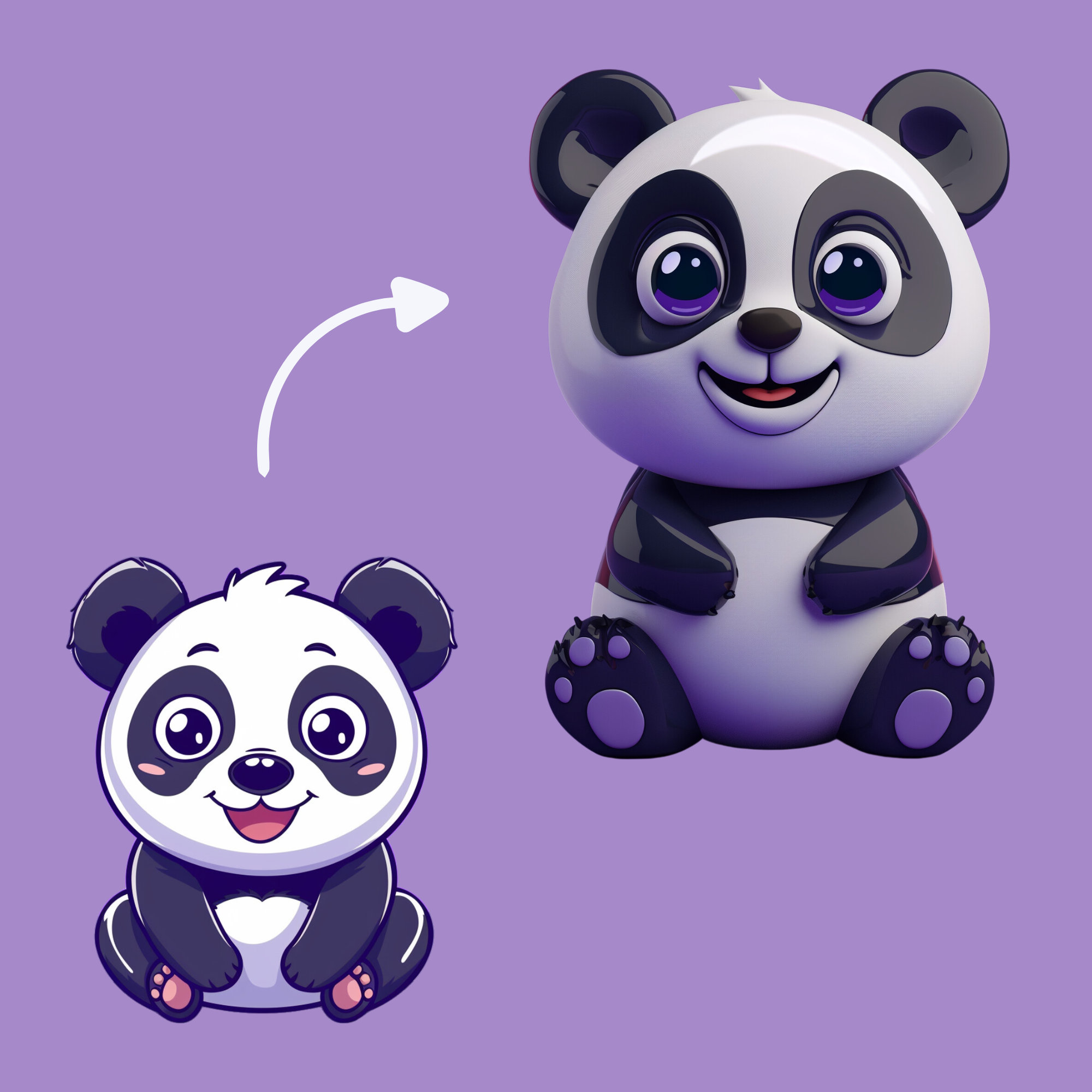 CUSTOM 2D to 3D, 3D Modeling Service, Cute, 3D Art, 3D Model Commission ...