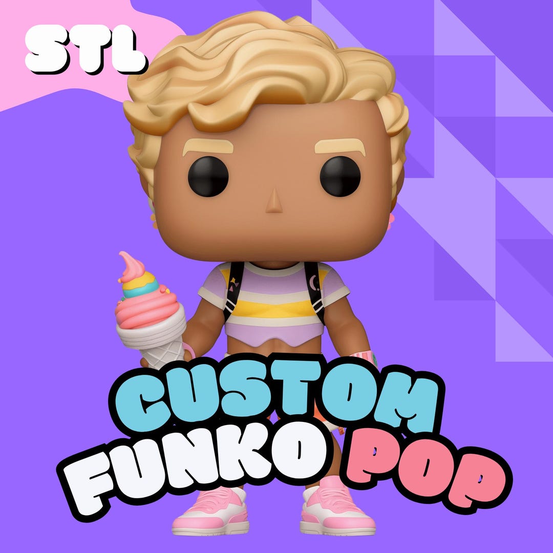 CUSTOM Funko Pop, 3D Modeling Service, Cute, 3D Art,3d Model Commission ...