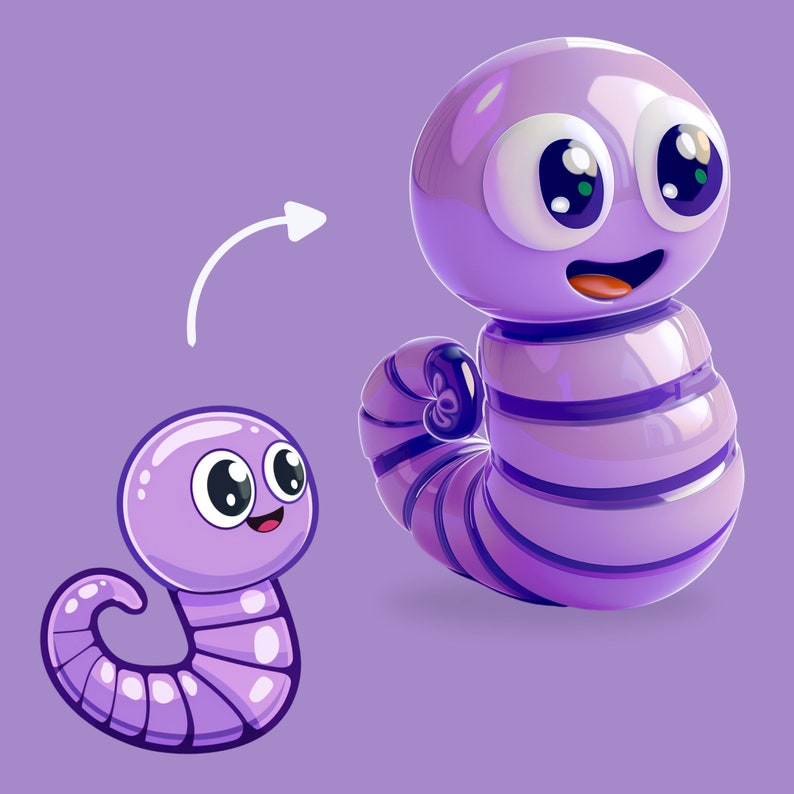 CUSTOM 2D to 3D, 3D Modeling Service, Cute, 3D Art, 3D Model Commission ...