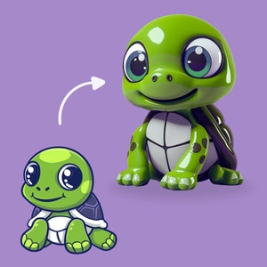 CUSTOM 2D to 3D, 3D Modeling Service, Cute, 3D Art, 3D Model Commission ...