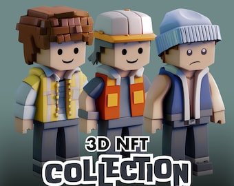 Custom 3D NFT Collection Art3d Character3d Modelingnft Art Collection3d Model Collectiblenft ...