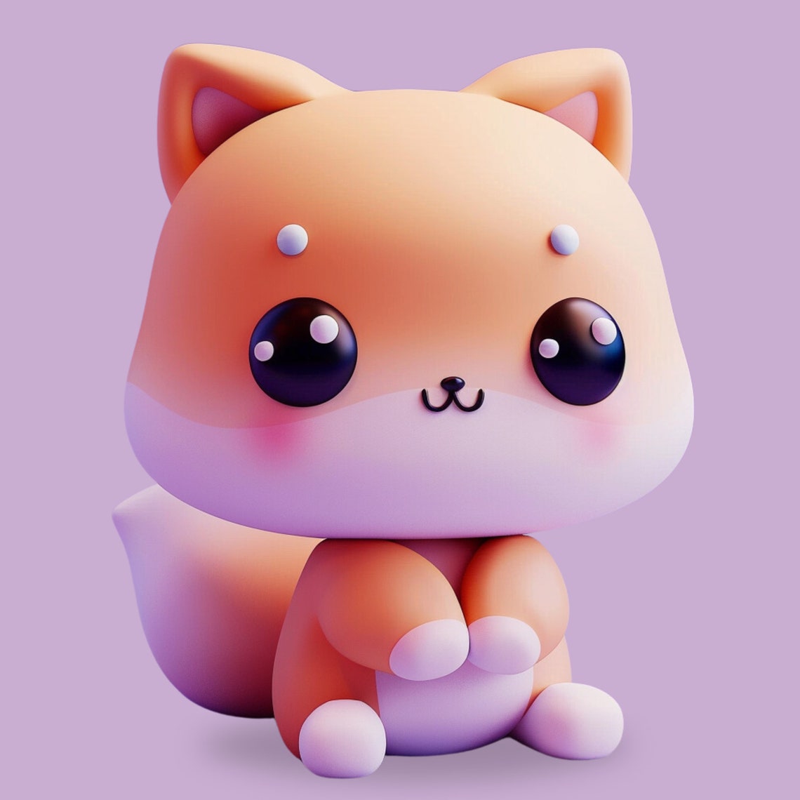Custom High Quality Cute 3D Model,3d Chibi Animal, 3D Cartoon Art, 3D ...