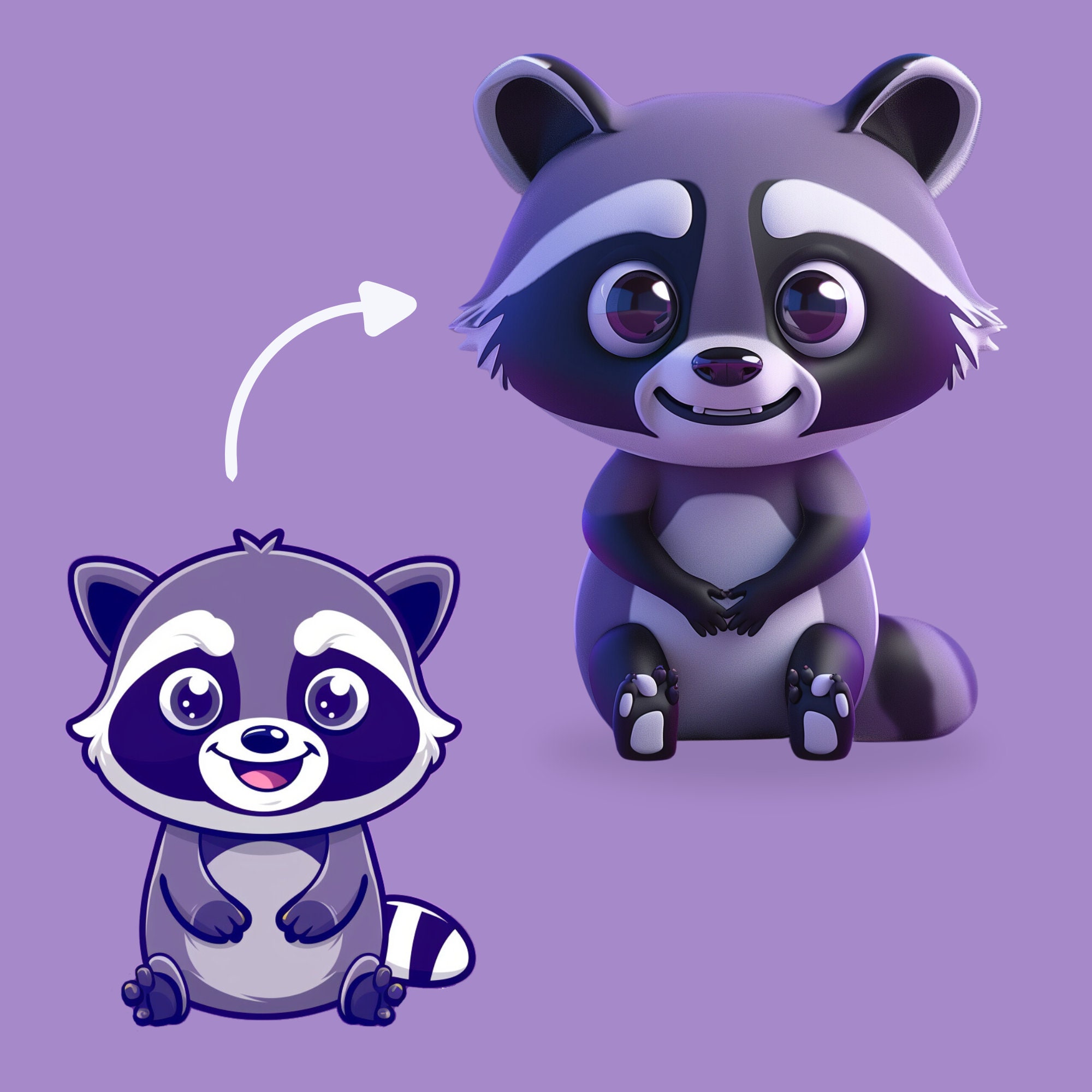 CUSTOM 2D to 3D, 3D Modeling Service, Cute, 3D Art, 3D Model Commission ...
