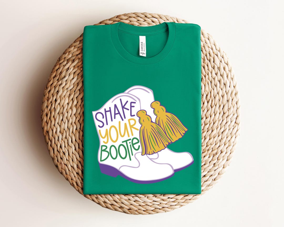 Shake Your Bootie Shirt, Mardi Gras Boots Shirt, Mardi Gras Sweatshirt ...