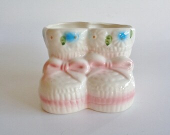 Ceramic baby booties | Etsy