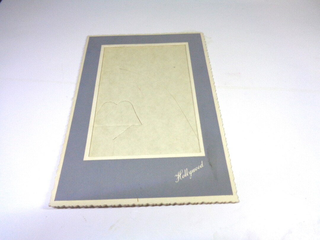 Vintage Gray Paper Frame - Etsy